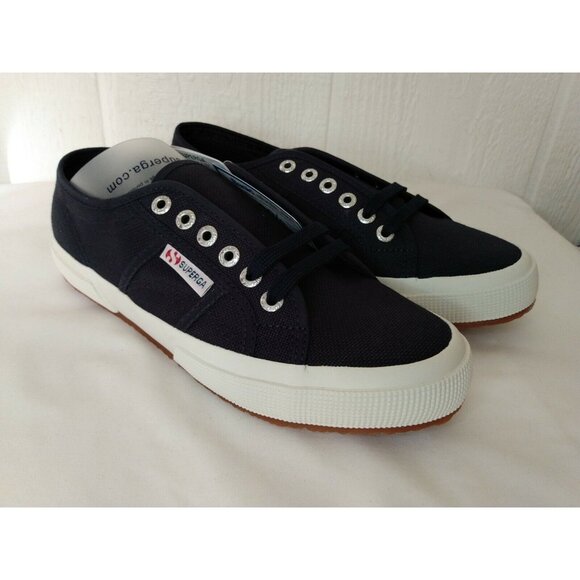 Superga | Shoes | New Superga 275 Cotu Classic Navy White Lace Up ...